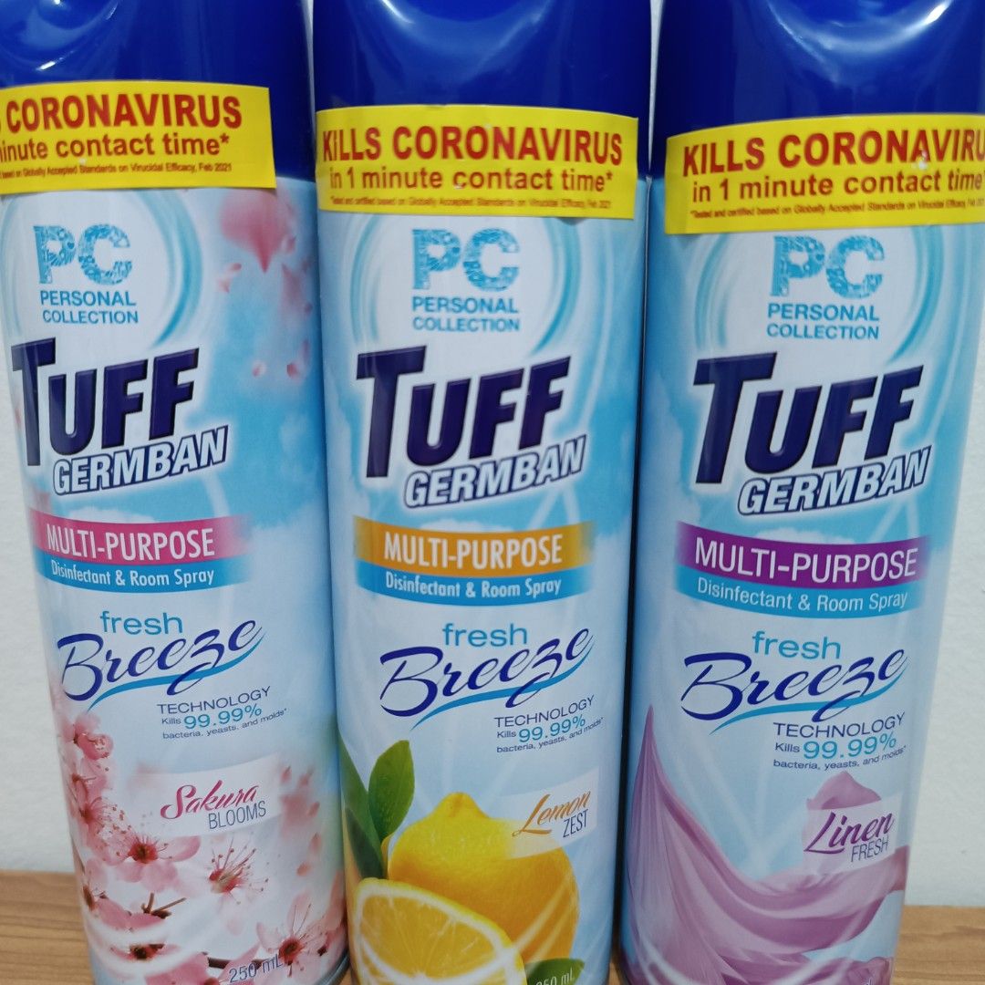 TUFF GERMBAN MULTI-PURPOSE DISINFECTANT & ROOM SPRAY 250ML, Furniture ...