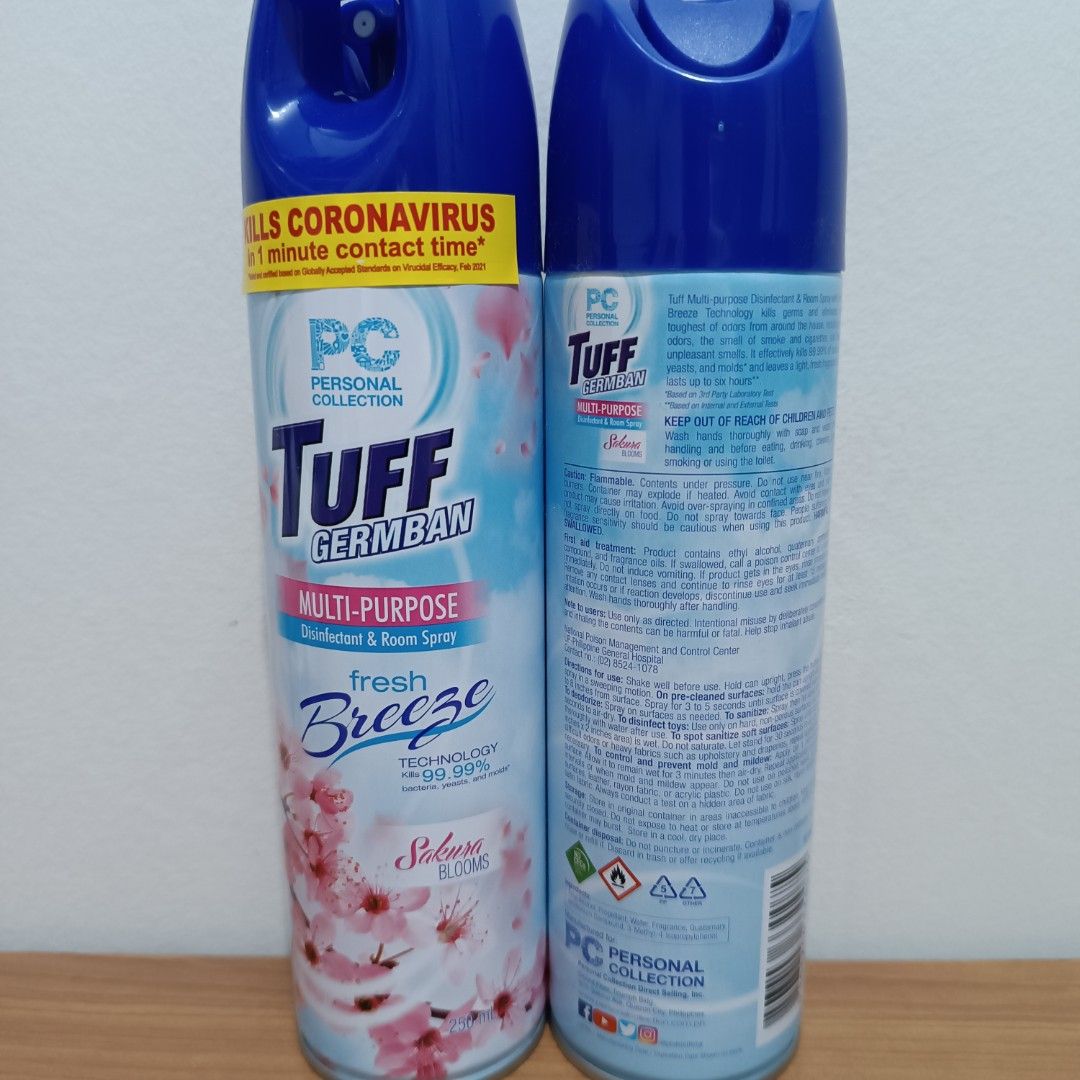 TUFF GERMBAN MULTI-PURPOSE DISINFECTANT & ROOM SPRAY 250ML, Furniture ...