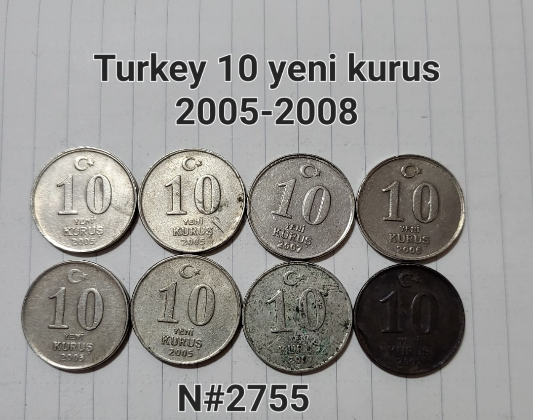 Turkey coin 10 yeni kurus, Hobbies & Toys, Memorabilia & Collectibles ...