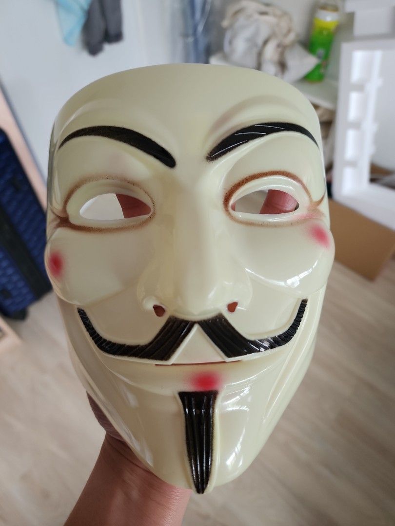 V for Vendetta Face Mask, Hobbies & Toys, Toys & Games on Carousell