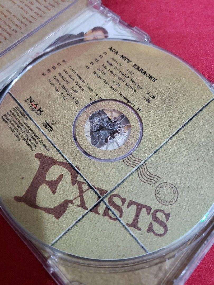 VCD 2001 / FIRST PRESSING original - EXISTS _ ADA MTV KARAOKE / VCD ...