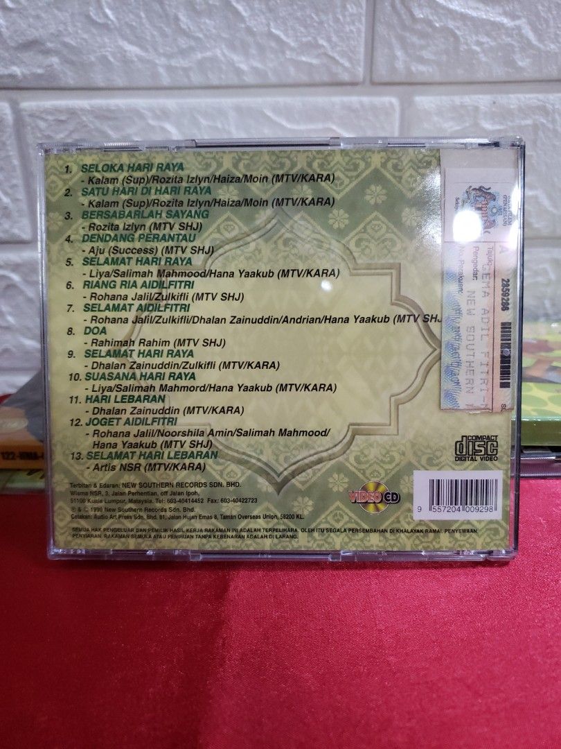 VCD KARAOKE 1999 - GEMA AIDILFITRI _ KARAOKE MTV, Hobbies & Toys, Music & Media, CDs & DVDs on ...