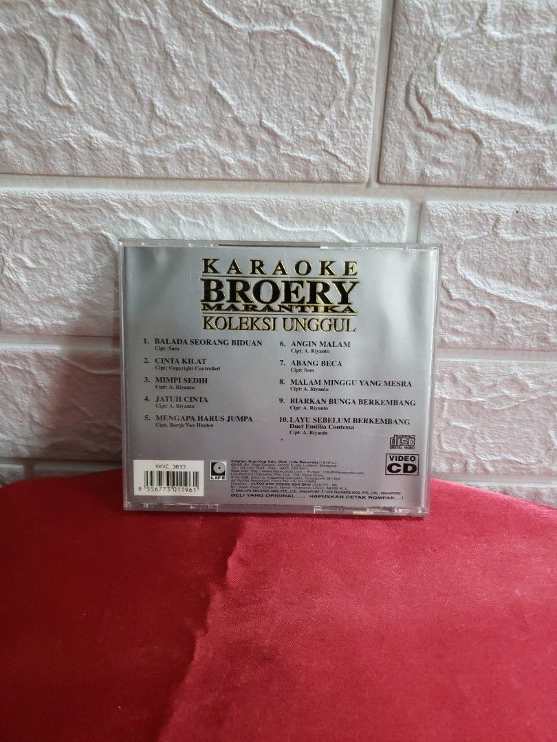 VCD KARAOKE 2000 ORIGINAL ARTIST - BROERY MARANTIKA / VCD KARAOKE ORIGINAL ARTIST, Hobbies ...