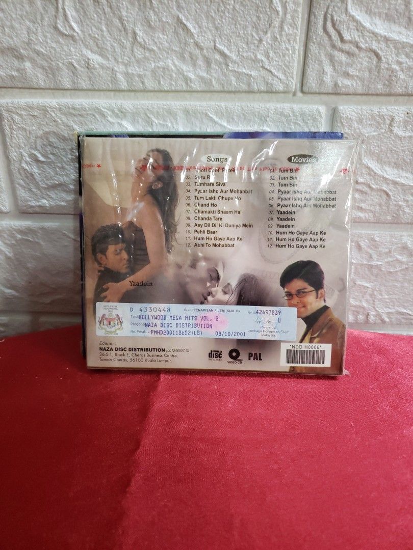 VCD MTV / 2001 - BOLLYWOOD MEGA HITS VOL 2 / VCD, Hobbies & Toys, Music & Media, CDs & DVDs on ...