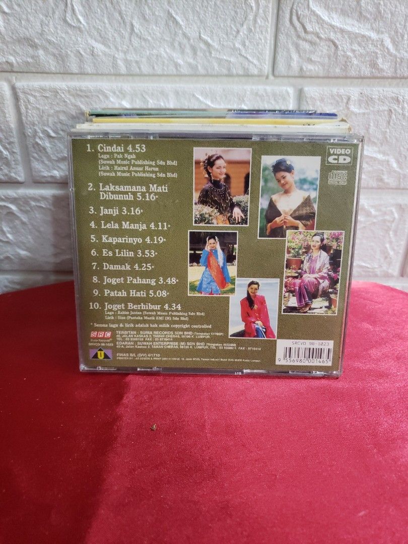 VCD SRVCD 98-1023 / 1998 ( FIRST PRESSING) - SITI NURHALIZA _ CINDAI ...