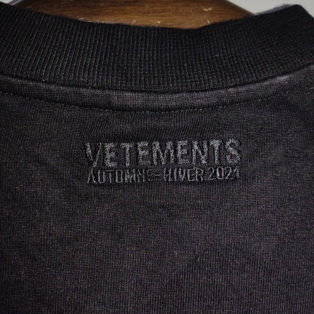 Vetements Gothic Font LS, Men's Fashion, Tops & Sets, Tshirts & Polo ...