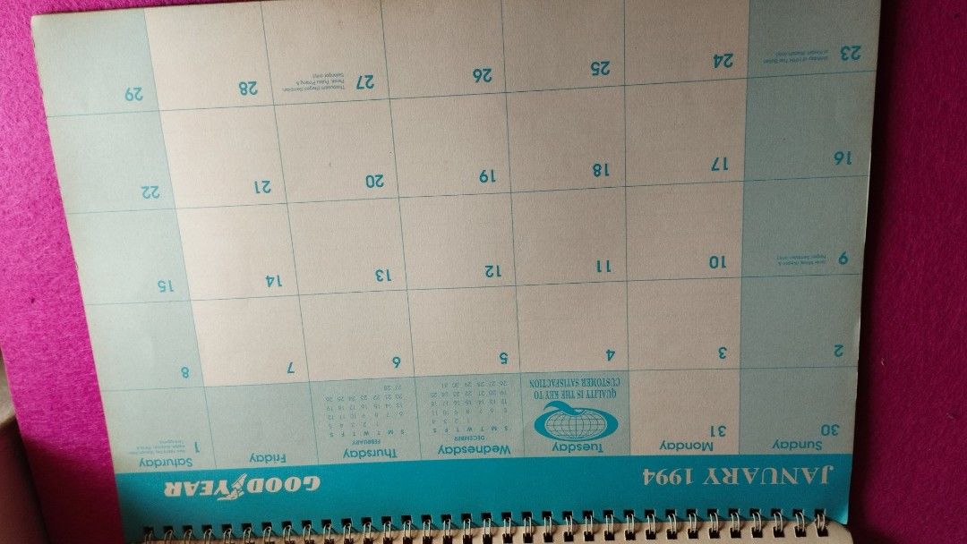 VINTAGE 1994 PERSONAL PLANNER CALENDAR, Hobbies & Toys, Collectibles ...