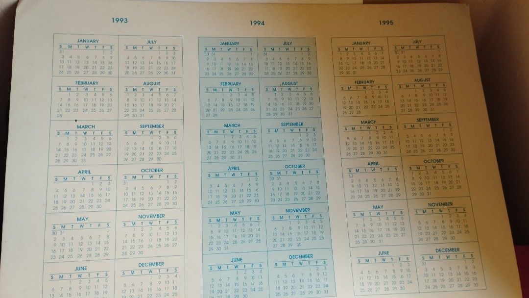 VINTAGE 1994 PERSONAL PLANNER CALENDAR, Hobbies & Toys, Collectibles ...