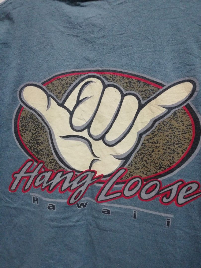 Vintage Hawaii Hang Loose 90s, Men's Fashion, Tops & Sets, Tshirts ...