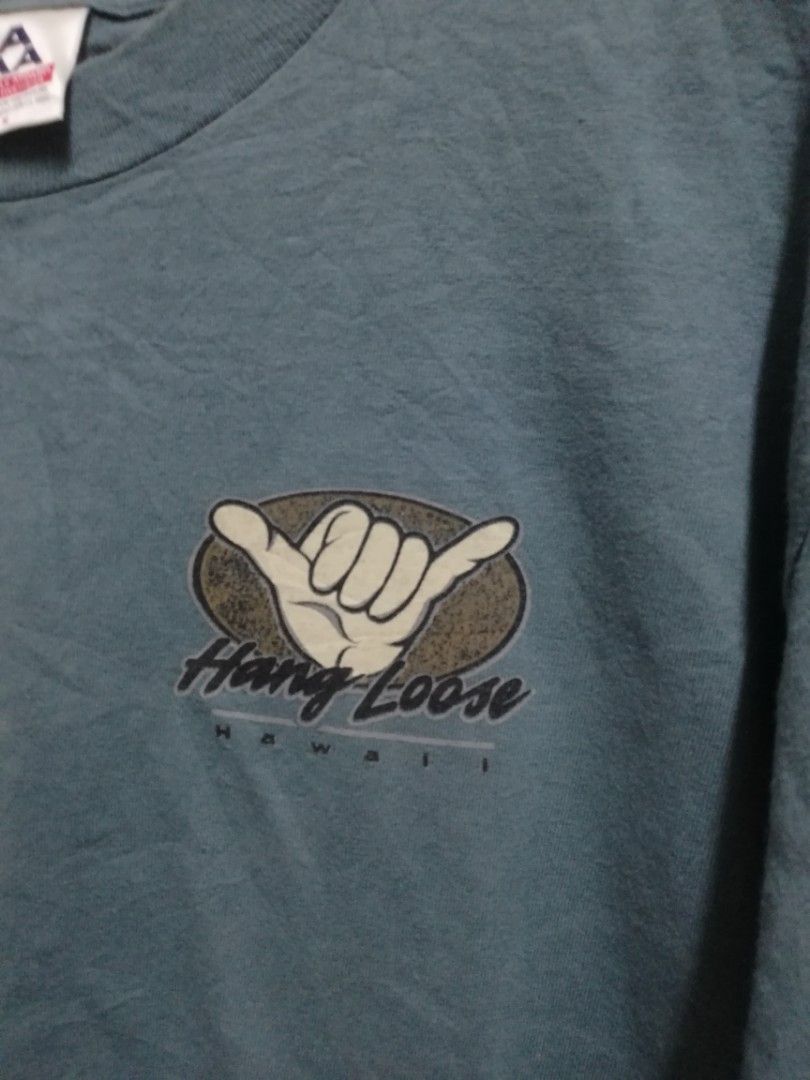Vintage Hawaii Hang Loose 90s, Men's Fashion, Tops & Sets, Tshirts ...