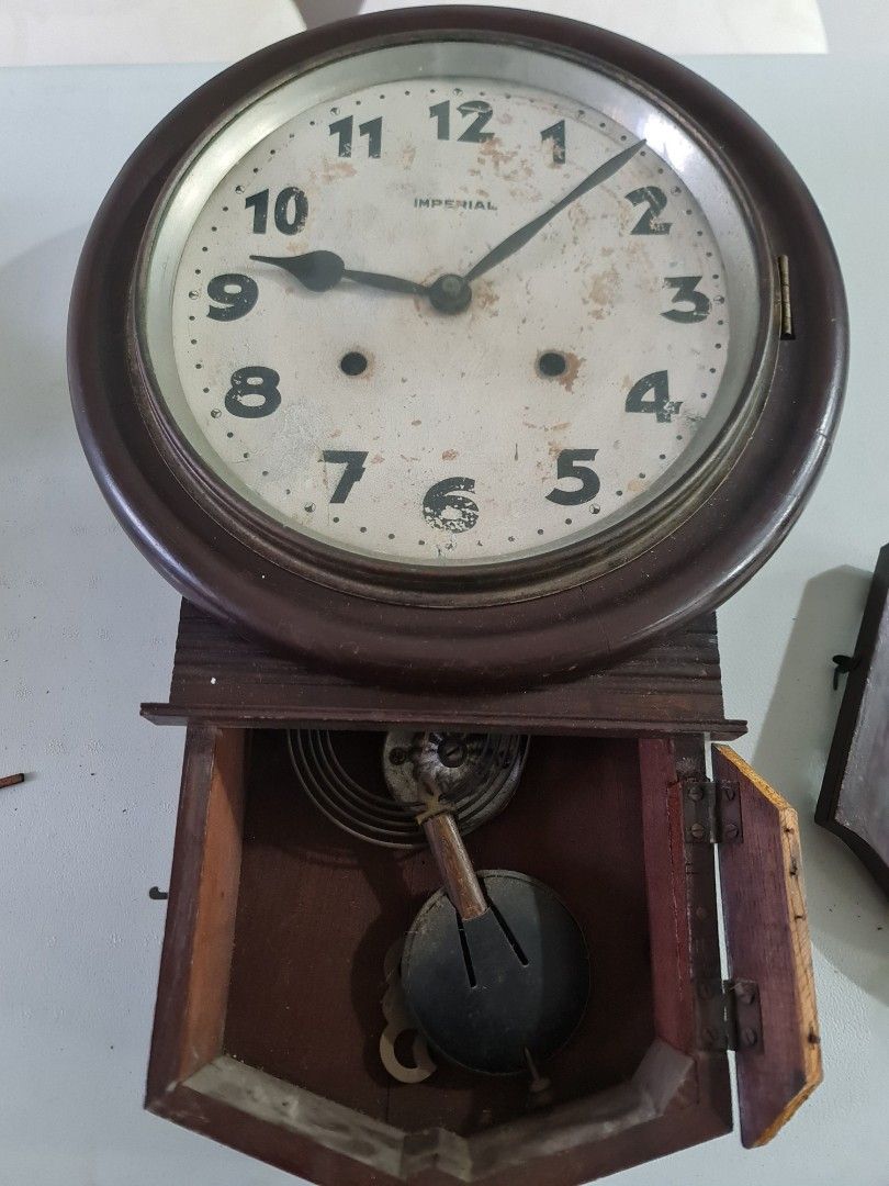 Vintage Imperial Grandfather Clock, Furniture & Home Living, Home Decor ...