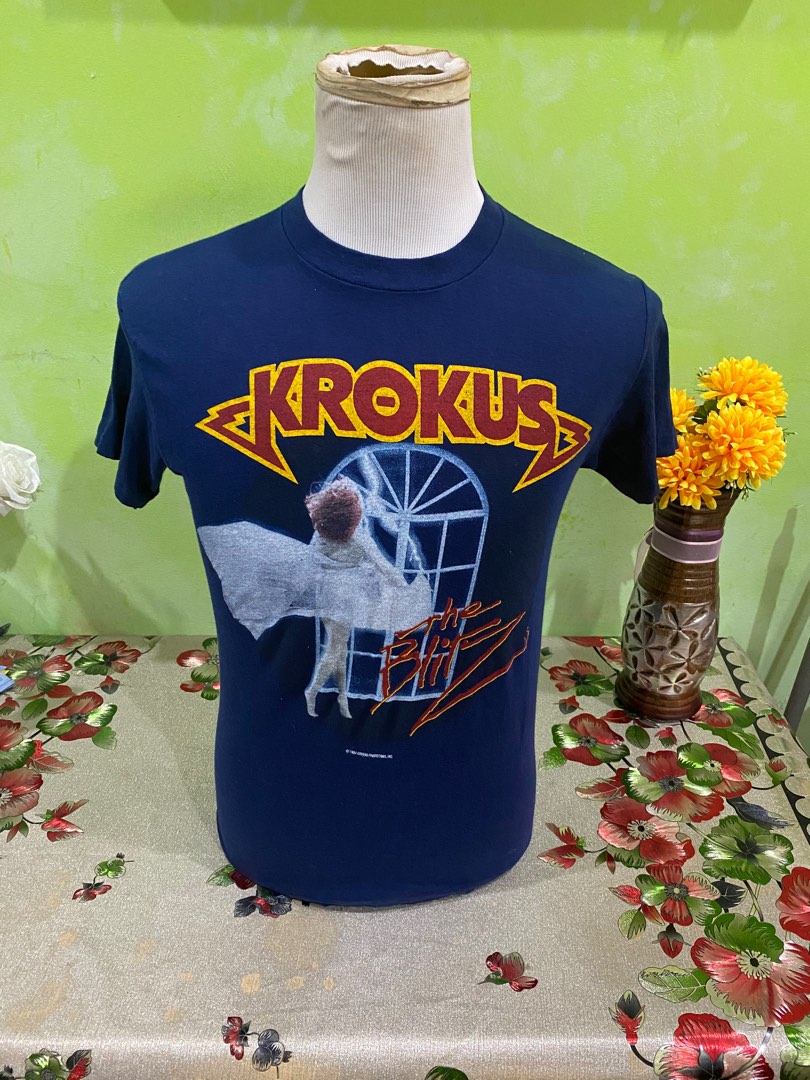 Vintage krokus band, Men's Fashion, Tops & Sets, Tshirts & Polo Shirts on Carousell