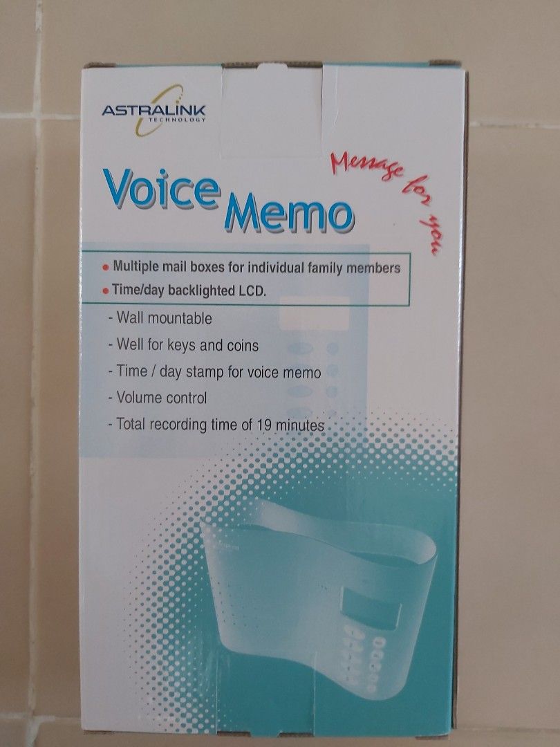 Voice memo recorder, TV & Home Appliances, Other Home Appliances on ...