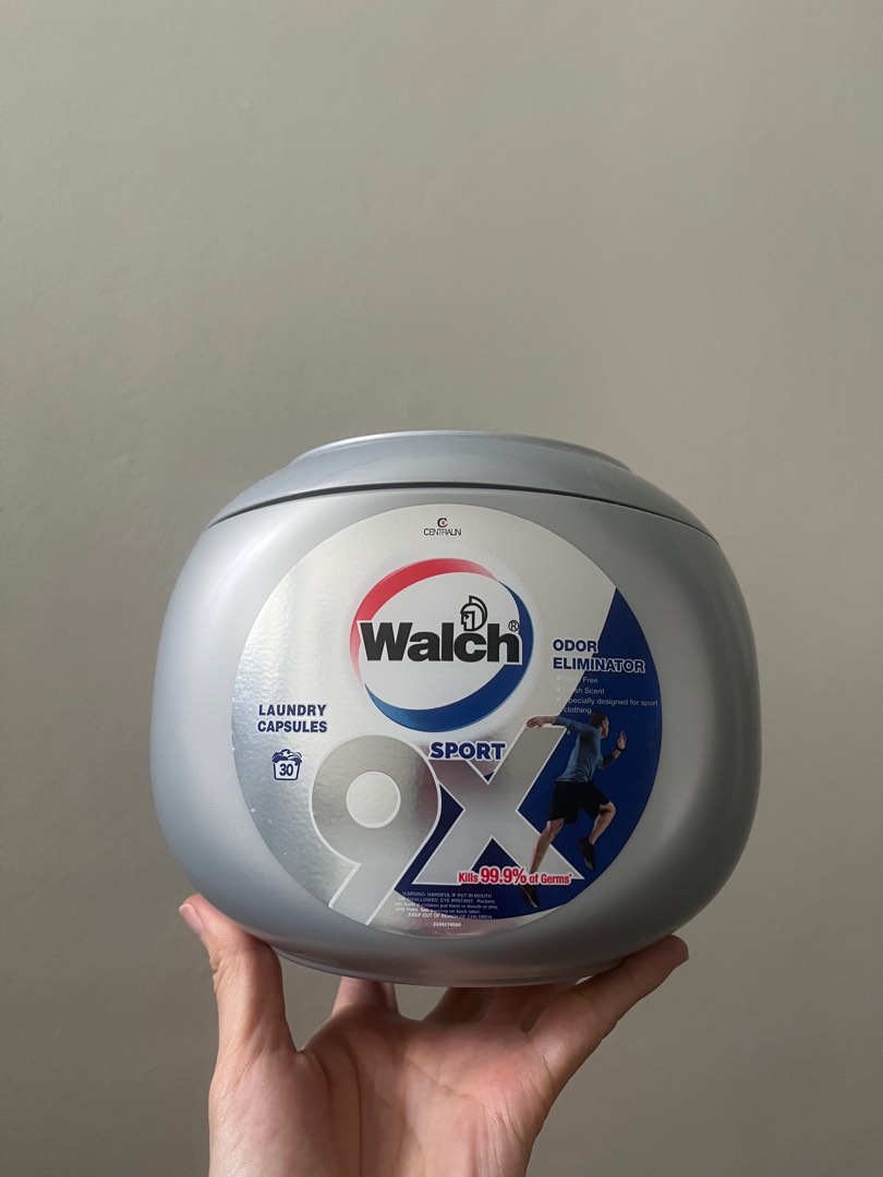 Walch 9x sports laundry capsules, Beauty & Personal Care, Sanitisers ...