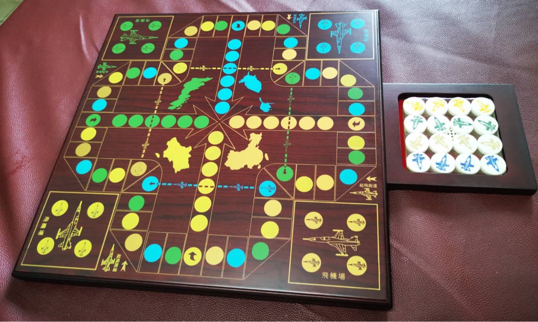 Wooden Aeroplane Chess - $15, Hobbies & Toys, Toys & Games on Carousell