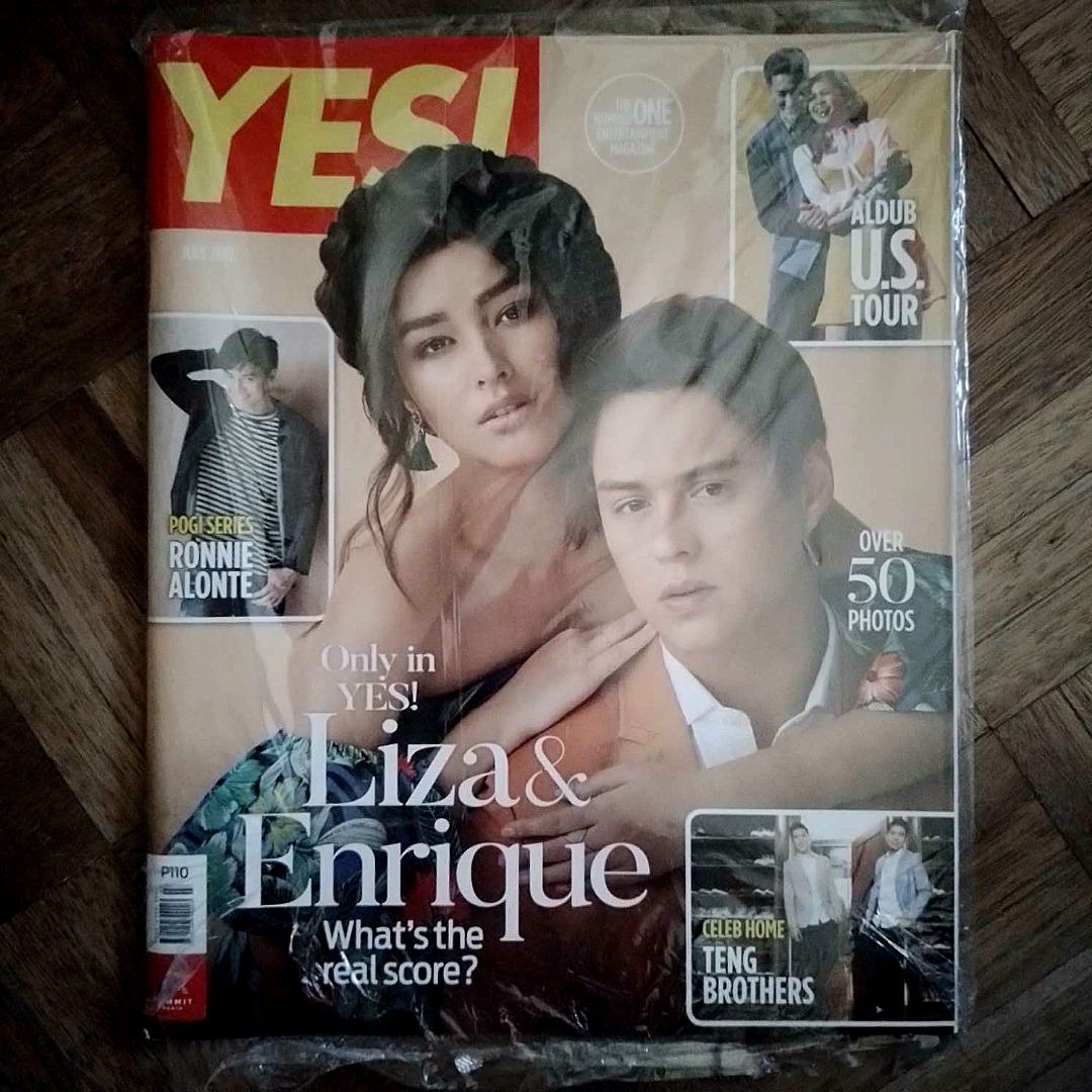 YES Magazine LizQuen Enrique Gil and Liza Soberano, Hobbies & Toys ...