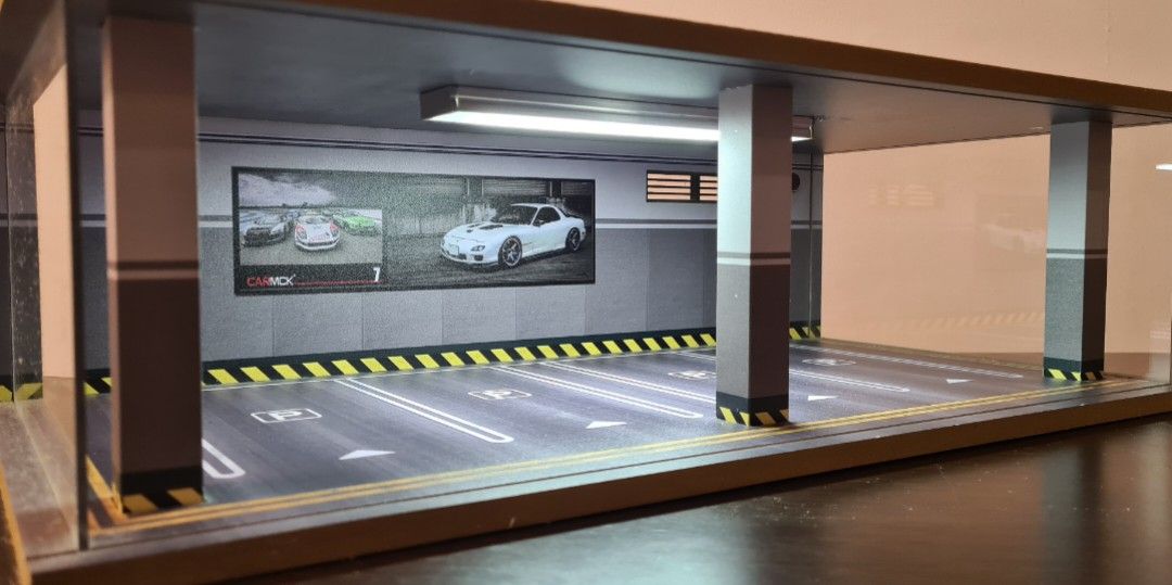 1/24 Diecast Models Wooden Parking Garage Diorama, Hobbies & Toys, Toys ...