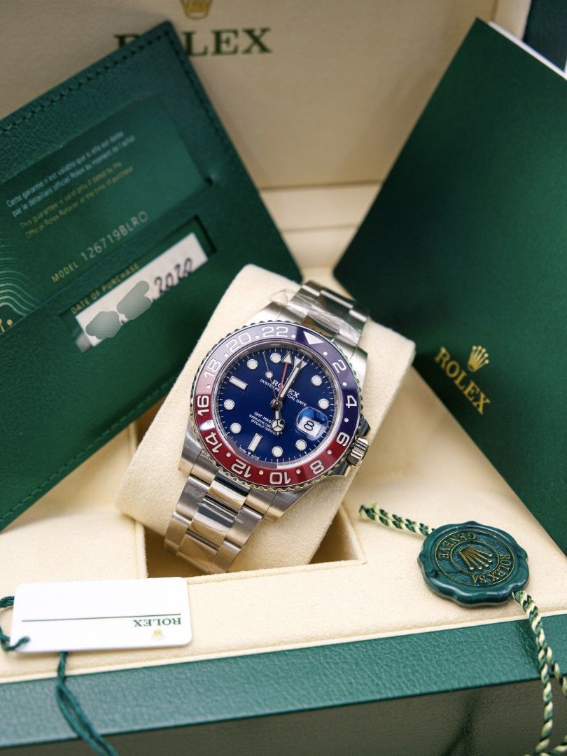 (2020) Rolex GMT-Master II Pepsi White Gold, Luxury, Watches on Carousell