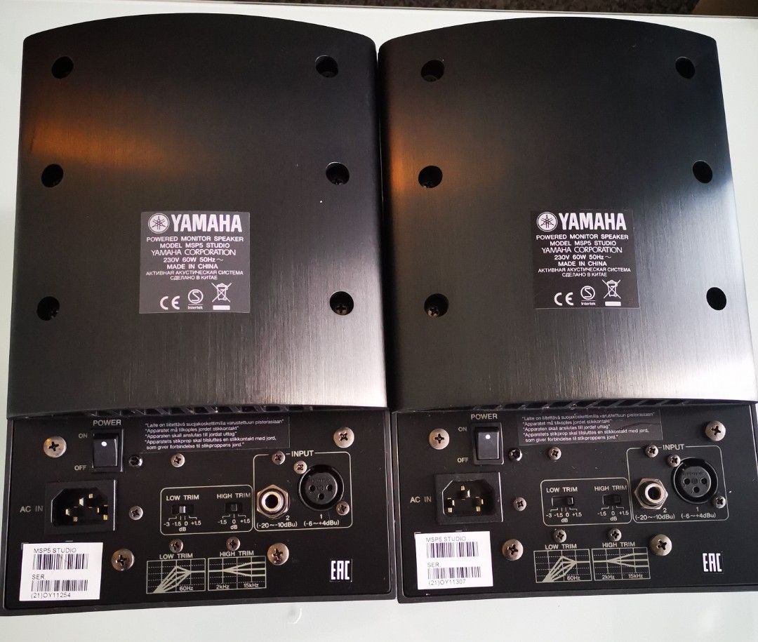 2 unit of Yamaha MSP5 Studio Powered Monitor Speaker, Audio, Soundbars ...