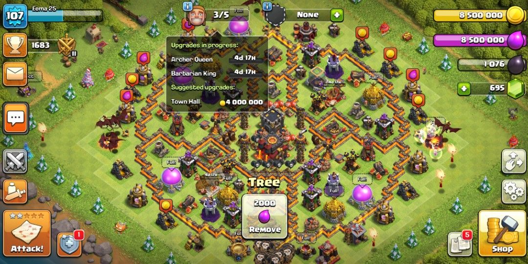 [3] Th10 maxed clash of clans coc account 100% lowest price, Video ...