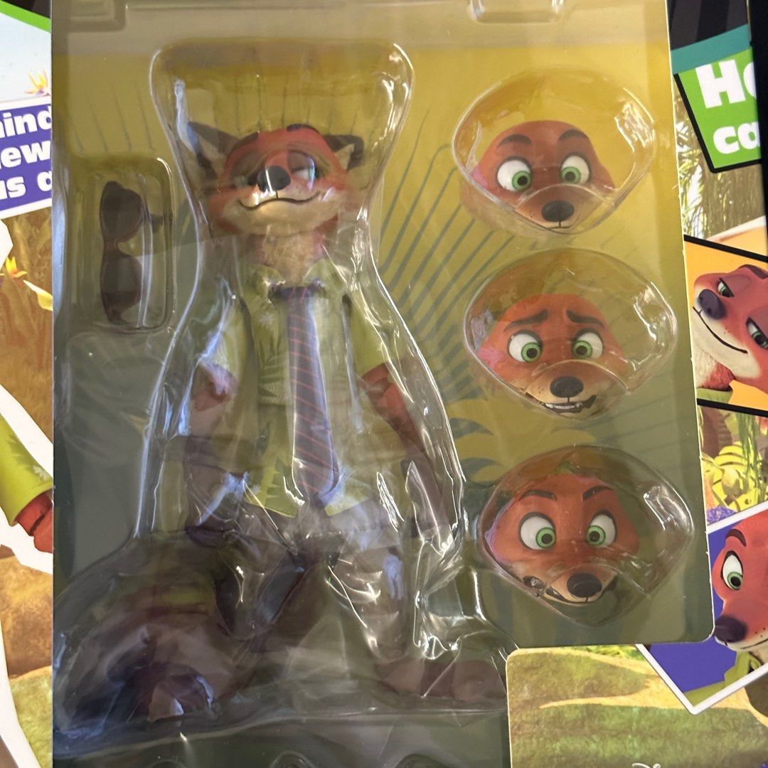 全新 日版 玩具 Revoltech 優獸大都會 Zootopia Nick Wilde模型, 興趣及遊戲, 玩具 & 遊戲類 - Carousell