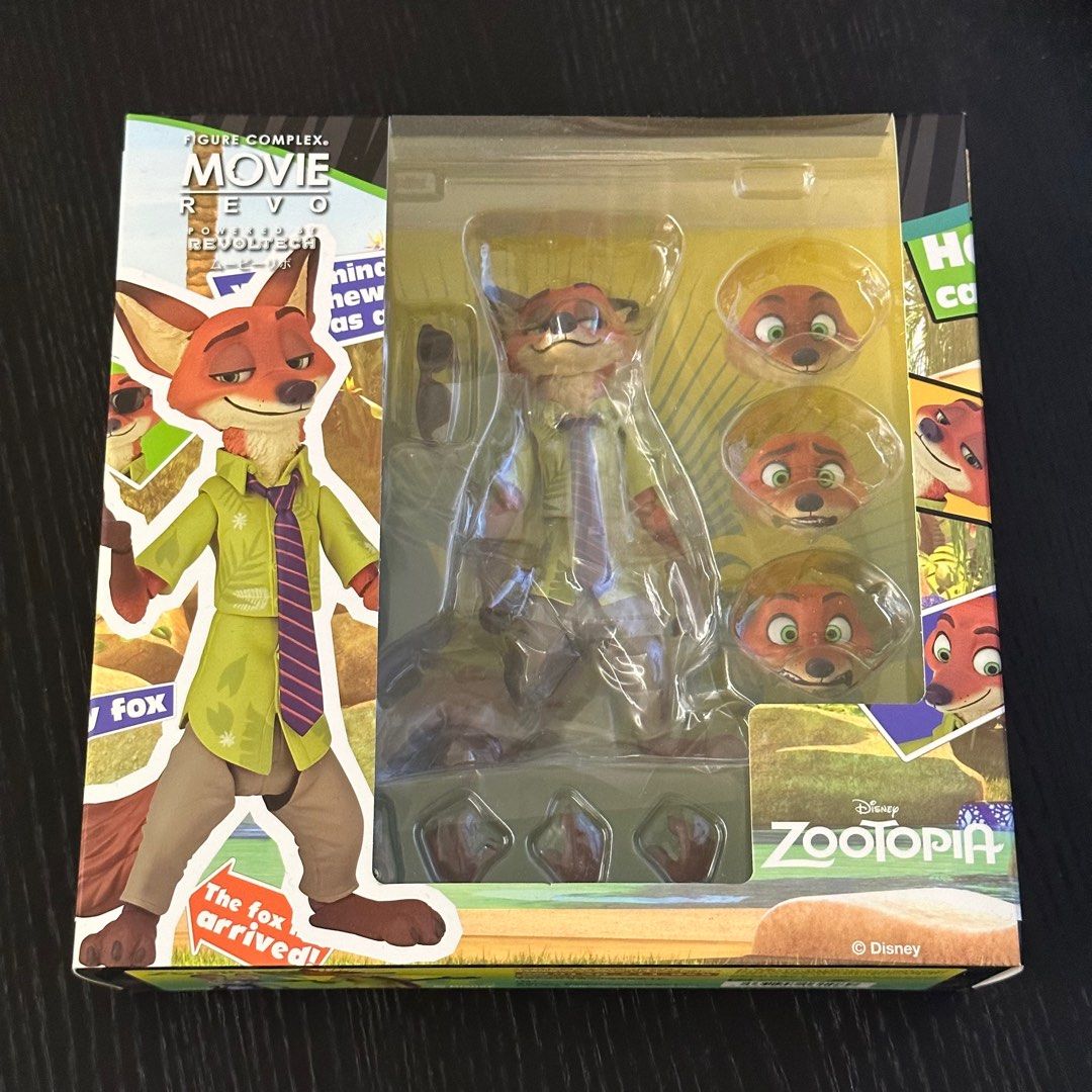 全新 日版 玩具 Revoltech 優獸大都會 Zootopia Nick Wilde模型, 興趣及遊戲, 玩具 & 遊戲類 - Carousell