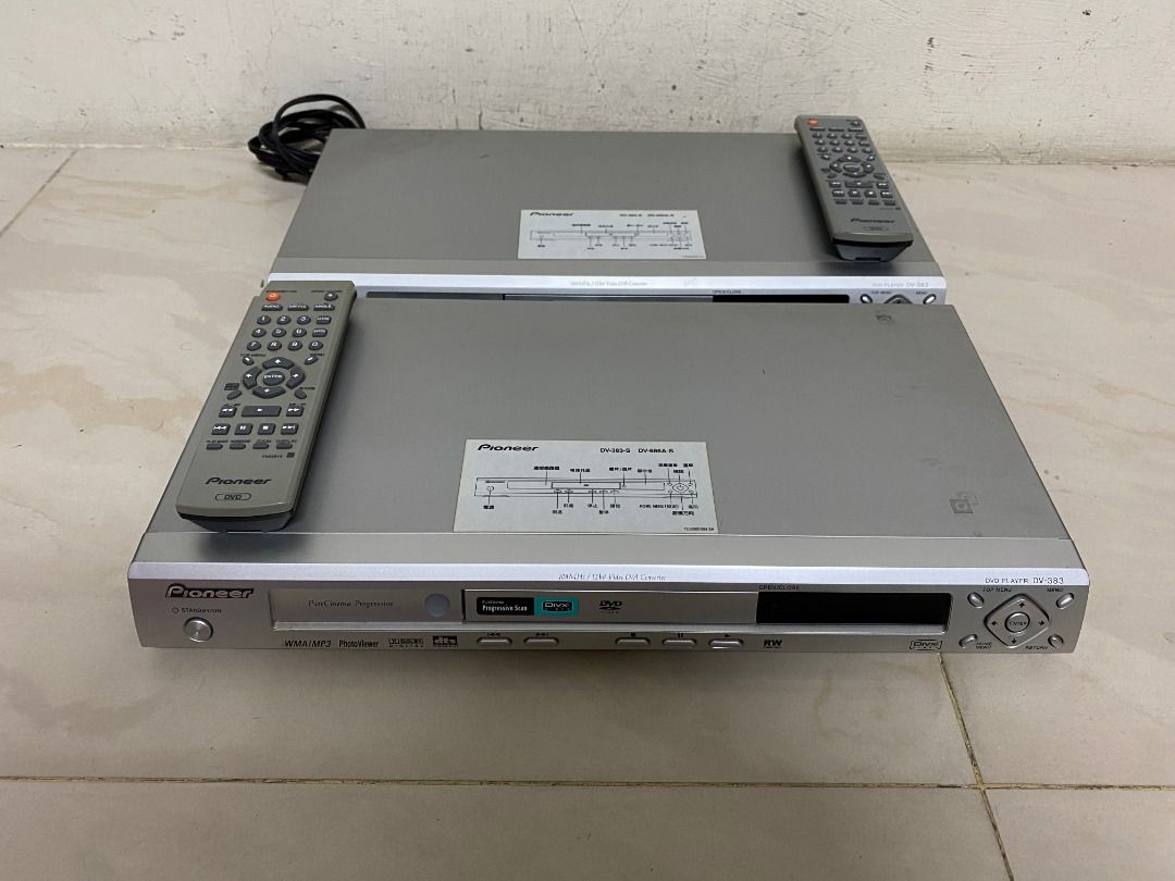 日本先鋒 PIONEER DV 383 DVD/CD撥放器 光纖/同軸/色差 輸出 有原廠遙控器~標價為一台, 耳機及錄音音訊設備, 音樂播放裝置 MP3及CD 播放器在旋轉拍賣