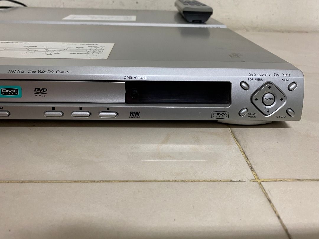 日本先鋒 PIONEER DV 383 DVD/CD撥放器 光纖/同軸/色差 輸出 有原廠遙控器~標價為一台, 耳機及錄音音訊設備, 音樂播放裝置 MP3及CD 播放器在旋轉拍賣