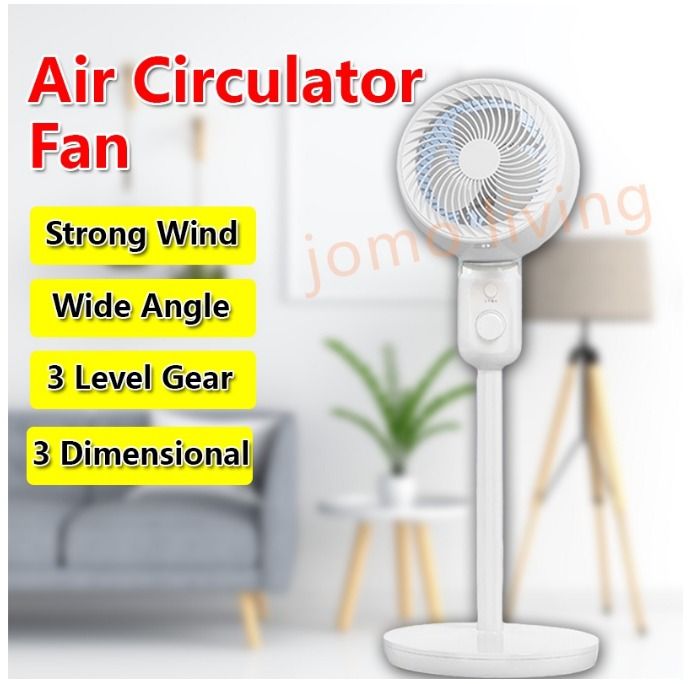 Air Circulation Standing Fan Adjustable Height Remote Control ...