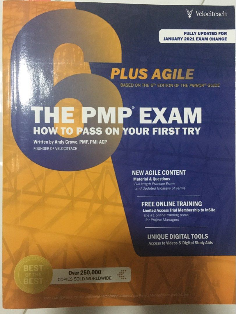 Andy Crowe The PMP Exam: How to Pass on Your First Try: 6th Edition ...