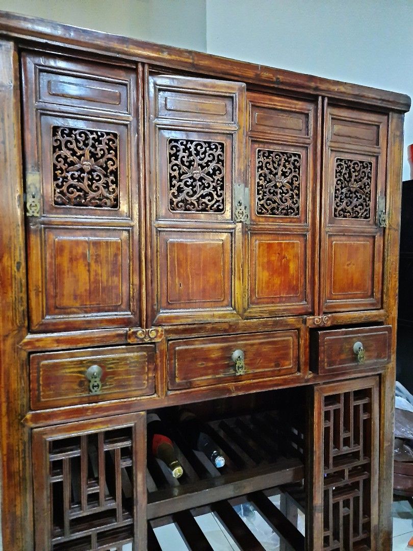 Antique chinese kitchen cabinet, Furniture & Home Living, Home Decor ...