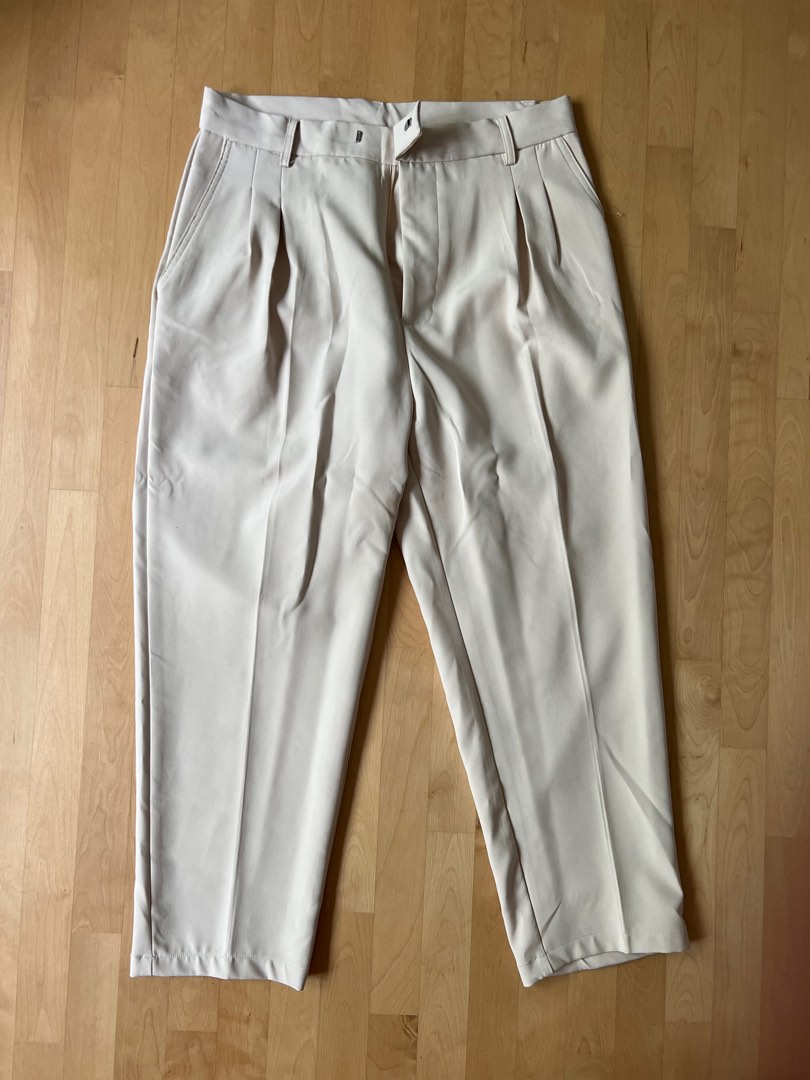 Arcade men’s wide leg cream chinos, Men's Fashion, Bottoms, Chinos on ...