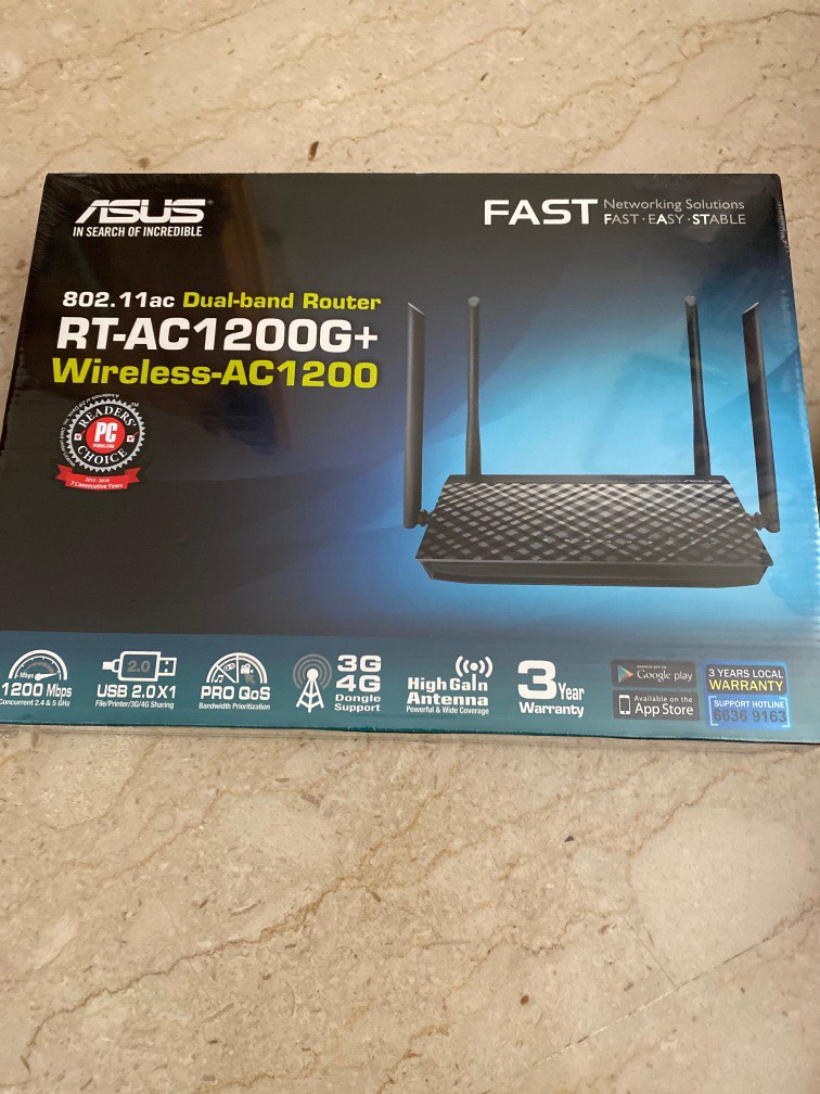 ASUS RT-AC1200G+ wireless, Computers & Tech, Parts & Accessories ...