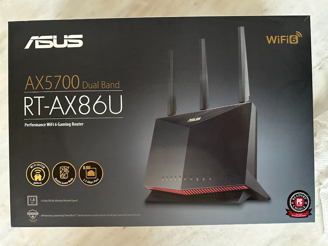 ASUS RT-AX86U AX5700 Dual Band Performance Wifi 6 Gaming Router ...