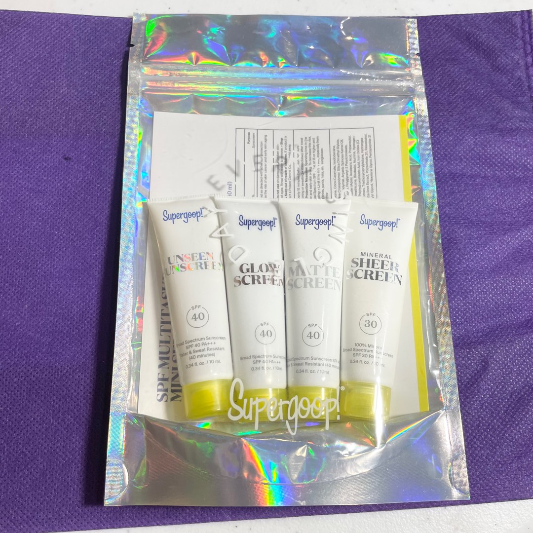 AUTHENTIC NEW Supergoop unseen mattescreen matte glow mineral sheer ...