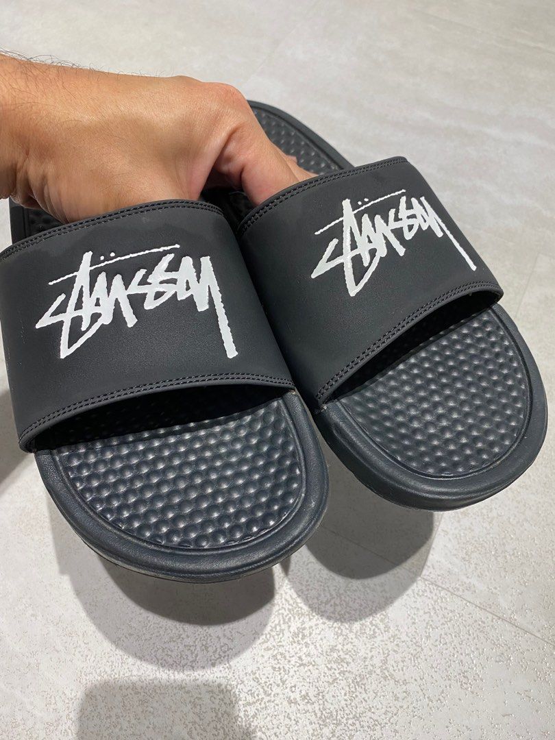 Authentic Nike X Stussy Benassi Slides, Men's Fashion, Footwear ...