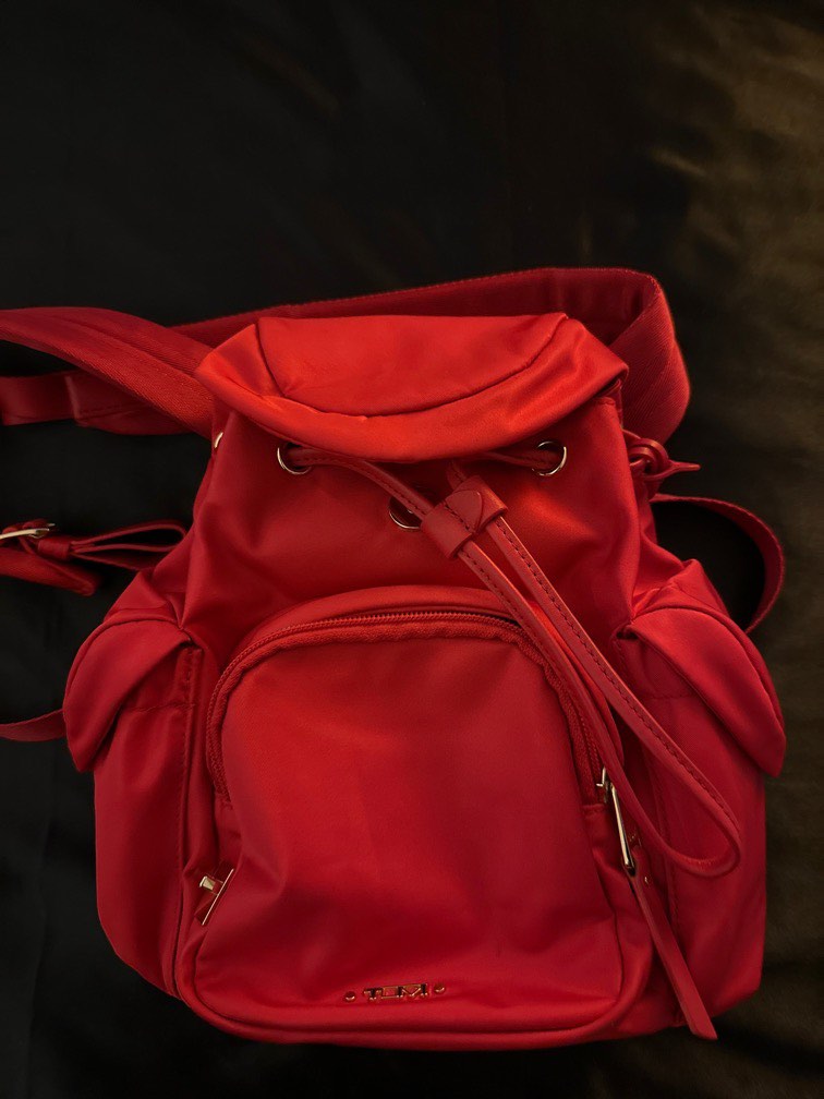 Authentic TUMI mini Voyaguer backpack in Orange/Red, Men's Fashion ...