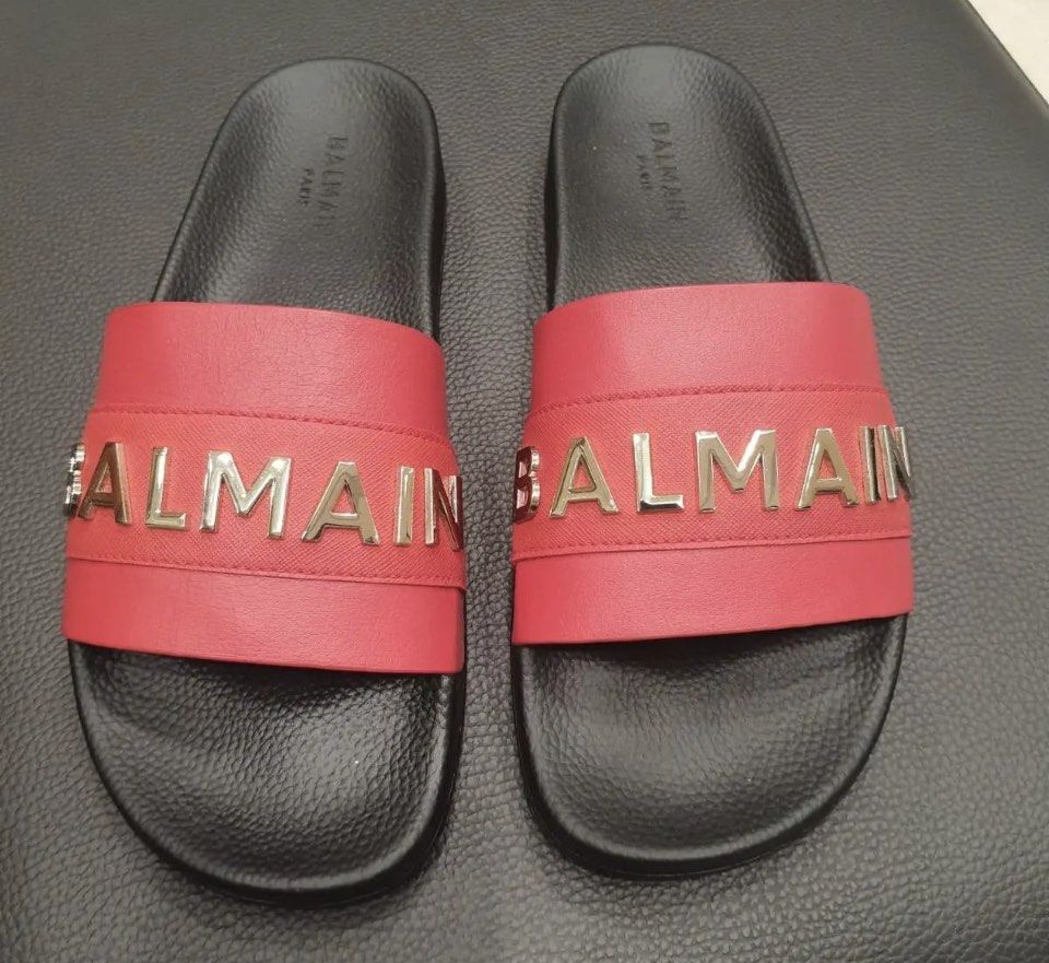 Balmain Slides, Men's Fashion, Footwear, Slippers & Slides on Carousell