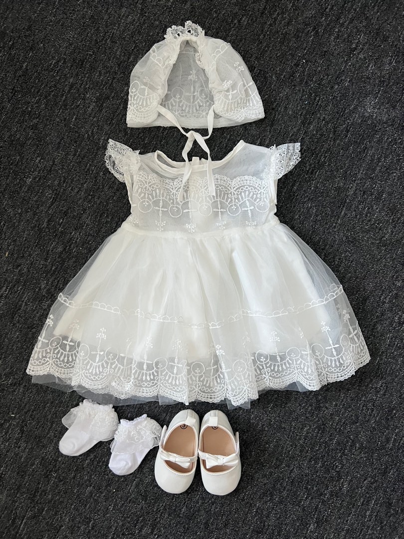 Baptismal set baby girl, Babies & Kids, Babies & Kids Fashion on Carousell