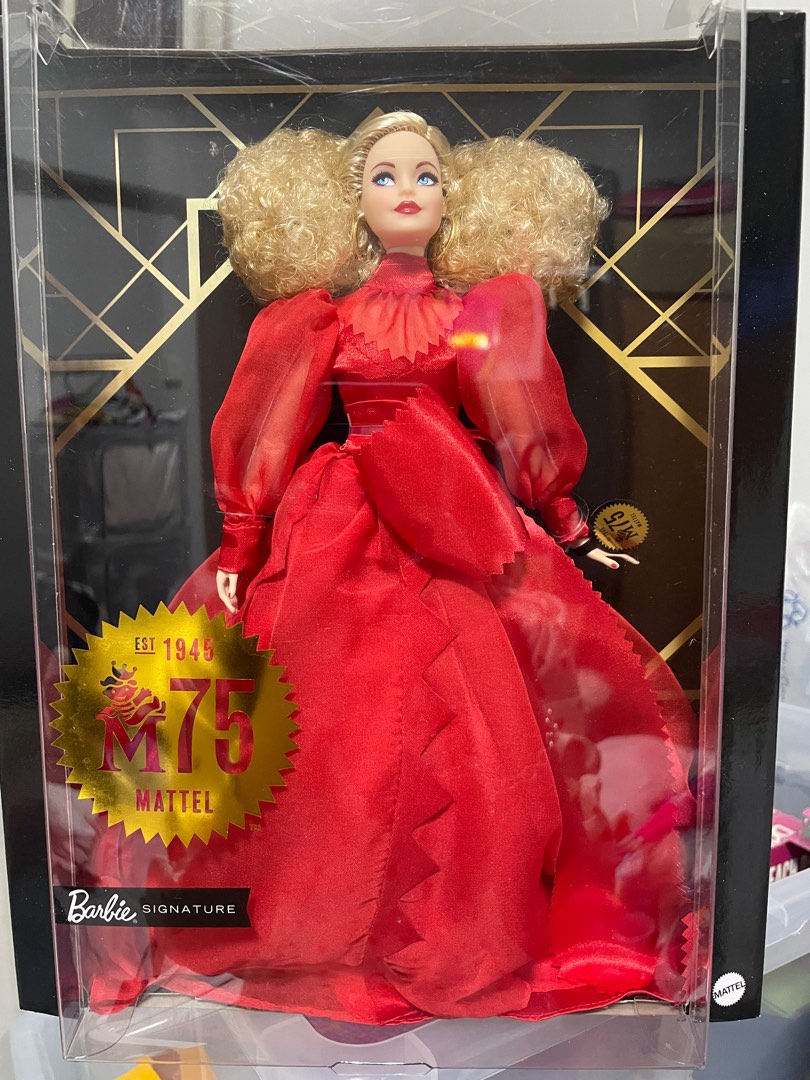 Barbie Signature Mattel 75th anniversary, Hobbies & Toys, Toys & Games ...