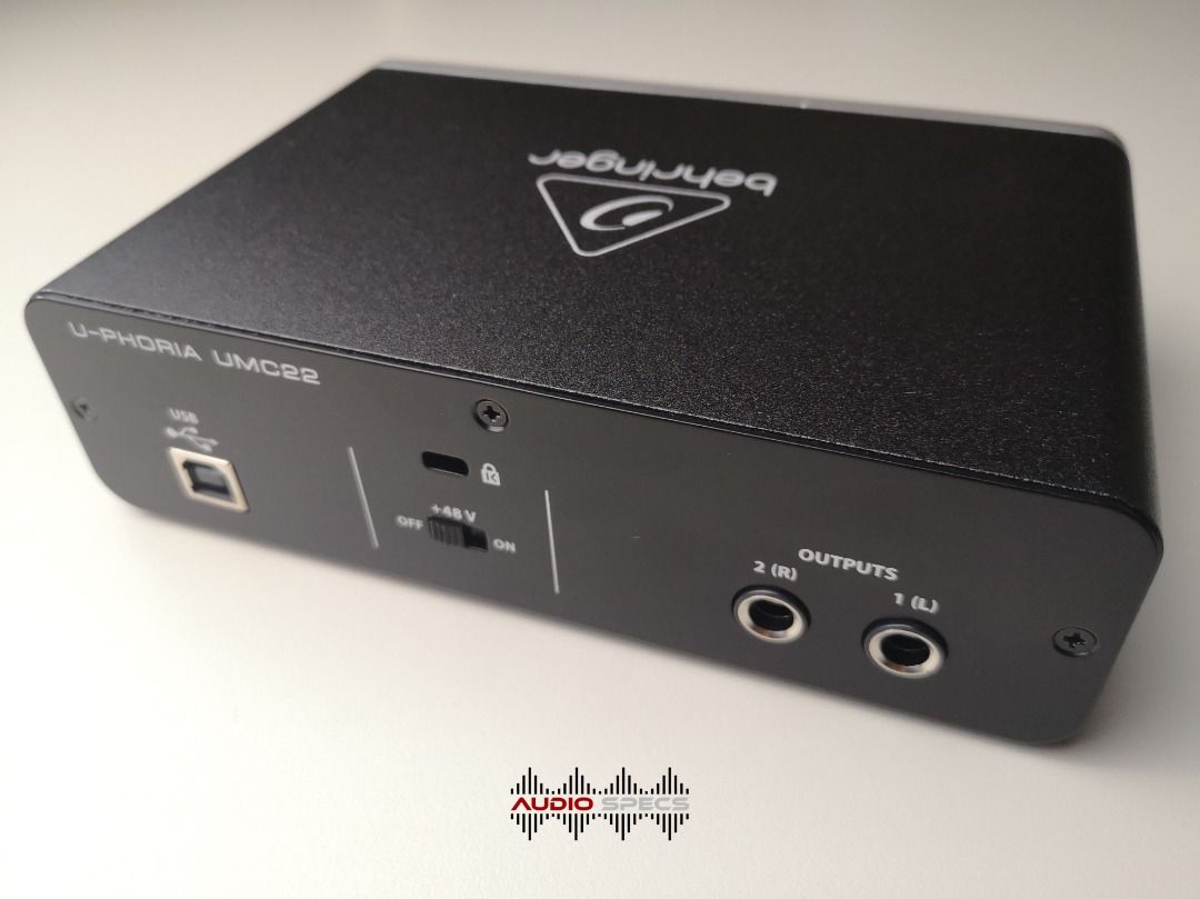 BEHRINGER U-PHORIA UMC22 2x2 USB Audio Interface Midas Mic Preamp, TV ...