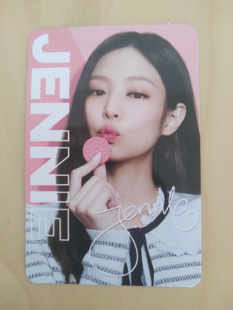 BLACKPINK X OREO Jennie photocard, Hobbies & Toys, Memorabilia ...