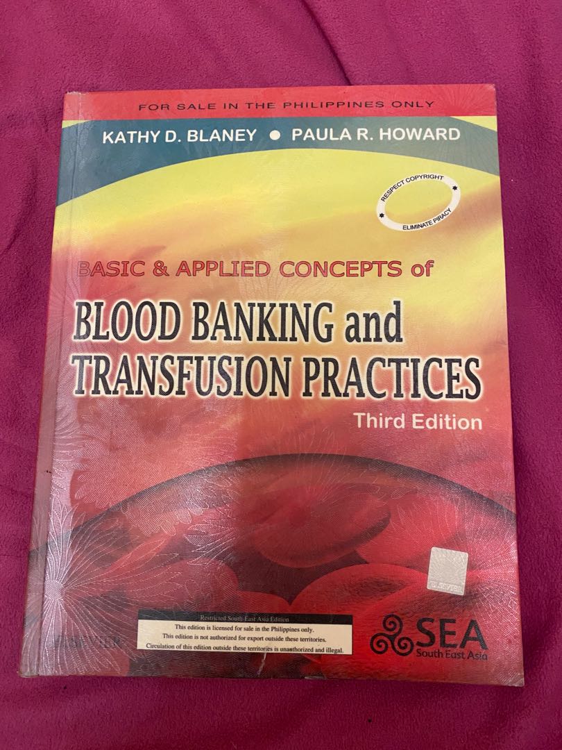 BLOOD BANKING AND TRANSFUSION PRACTICES, Hobbies & Toys, Books ...