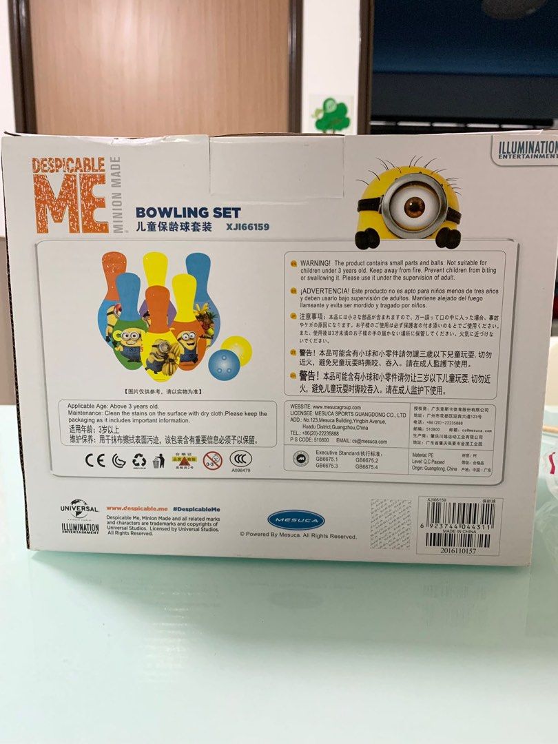 BNIB Minion Bowling Set, Hobbies & Toys, Toys & Games on Carousell