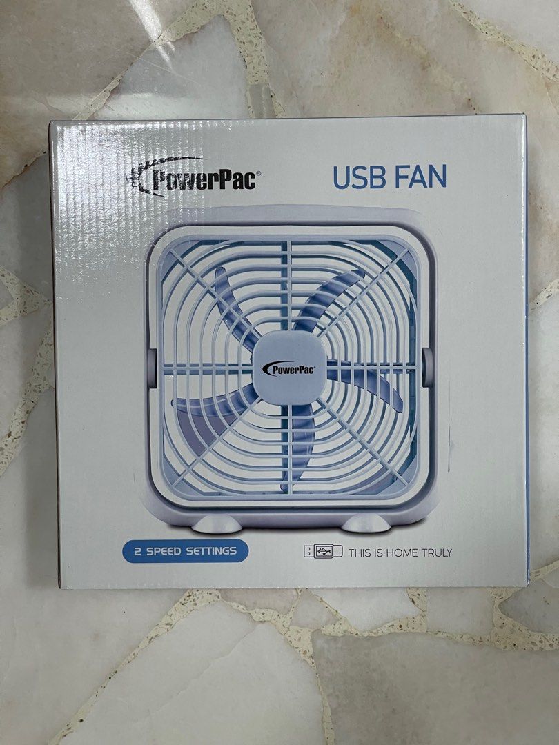 BNIB Powerpac usb Fan PPUF229, Furniture & Home Living, Lighting & Fans ...