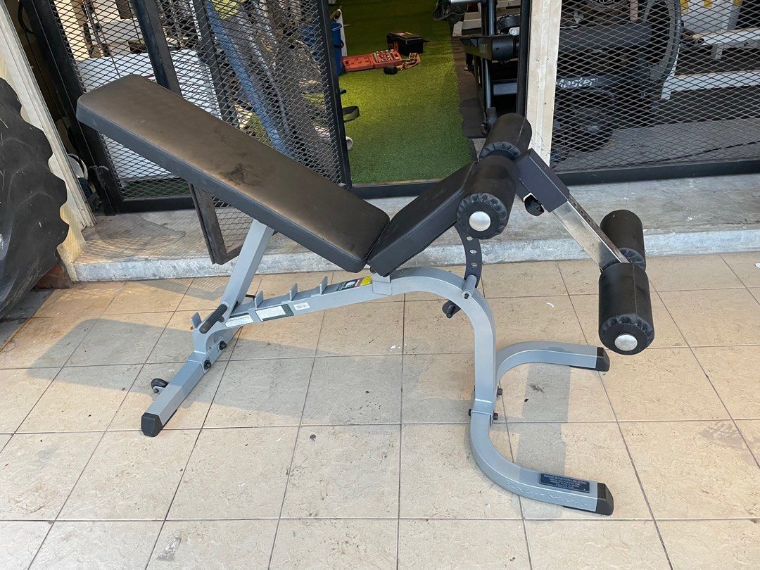Body solid adjustable FID flat incline decline upright gym bench ...