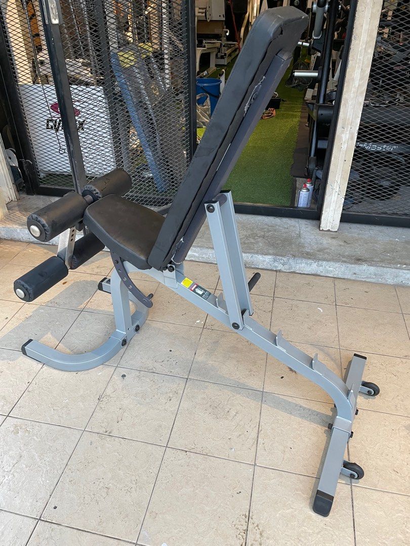 Body solid adjustable FID flat incline decline upright gym bench ...