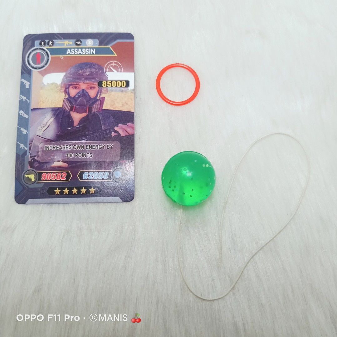 Bounce Bouncing Elastic Rubber Jumping Ball Yo-yo Colorful with Ring ...