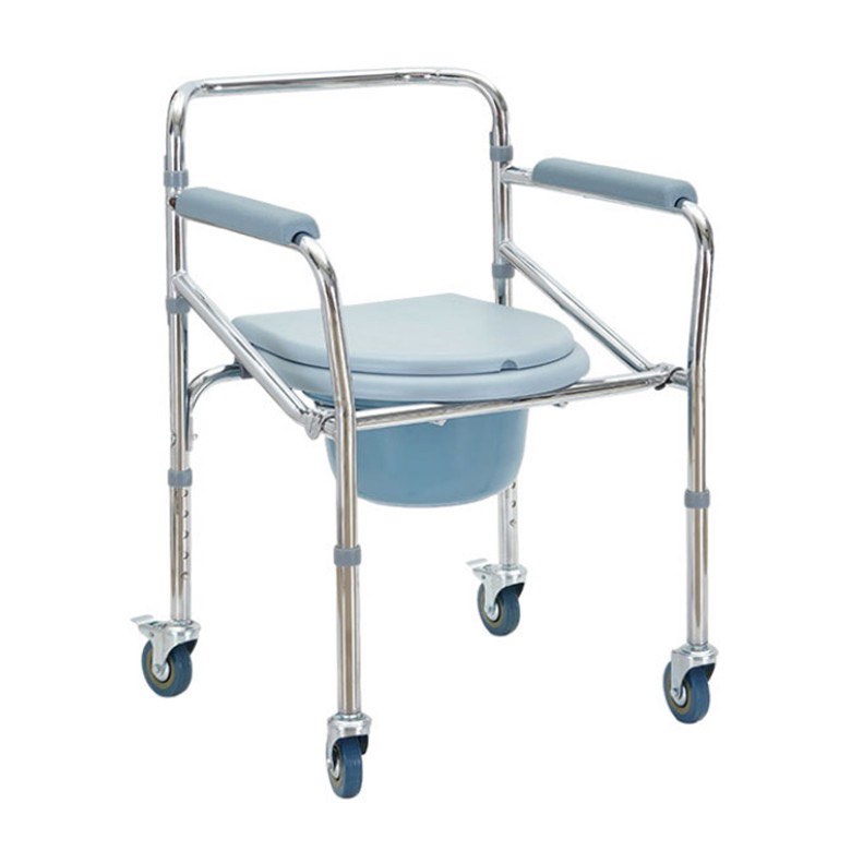 ALL NEW! FOLDABLE Commode Mobile wheelchair. Stockist , Health & Nutrition, Assistive ...