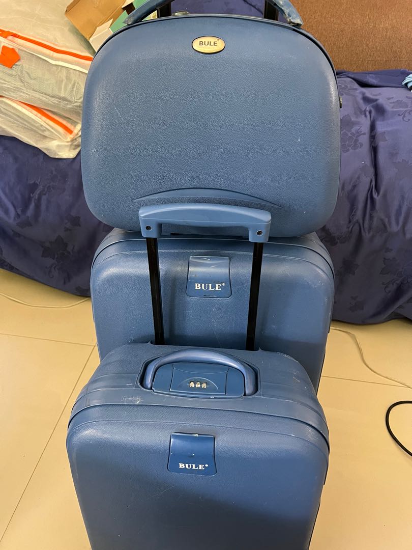 Bule brand 3 pc luggage set on Carousell
